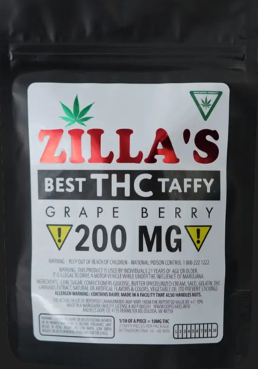ZILLA'S - Star Berry THC Taffy | 200MG